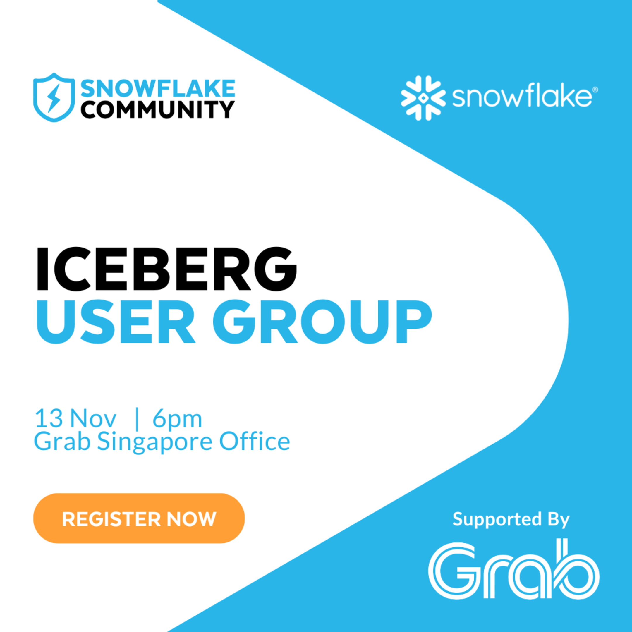 See Iceberg User Group - Singapore - 13 November 2024 (Snowflake x Grab) at Snowflake User ...
